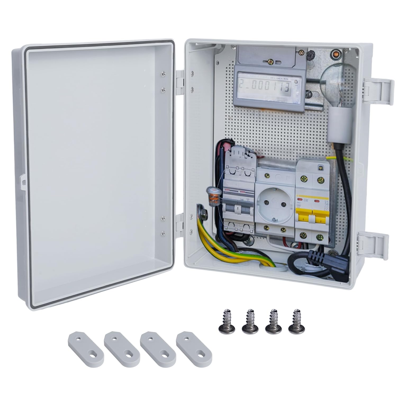 MYOYAY Electrical Box, Large Junction Boxes with Mounting Plate 16 x 12 ...