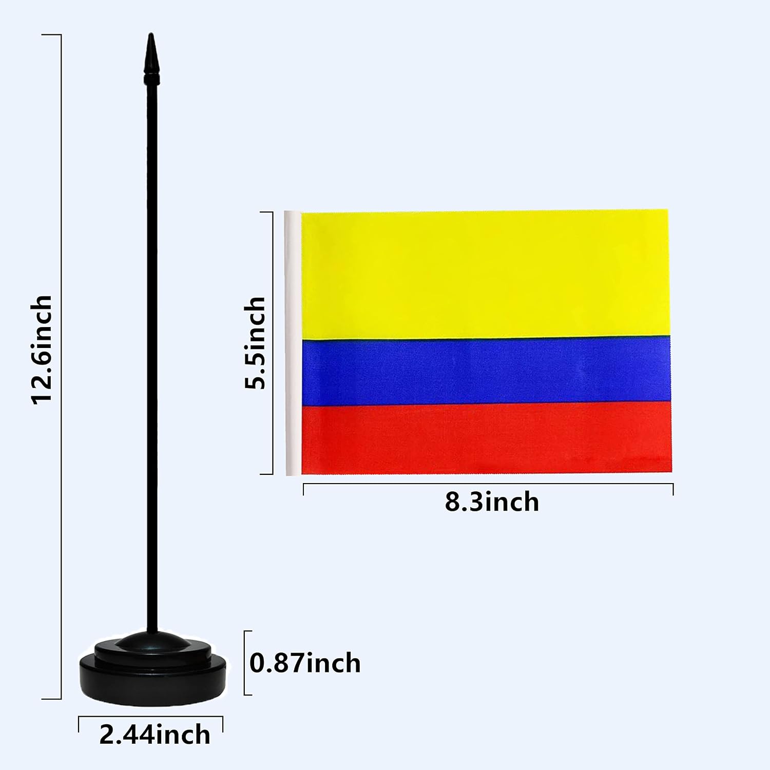 Juego de banderas colombianas de lujo para escritorio de Colombia ...