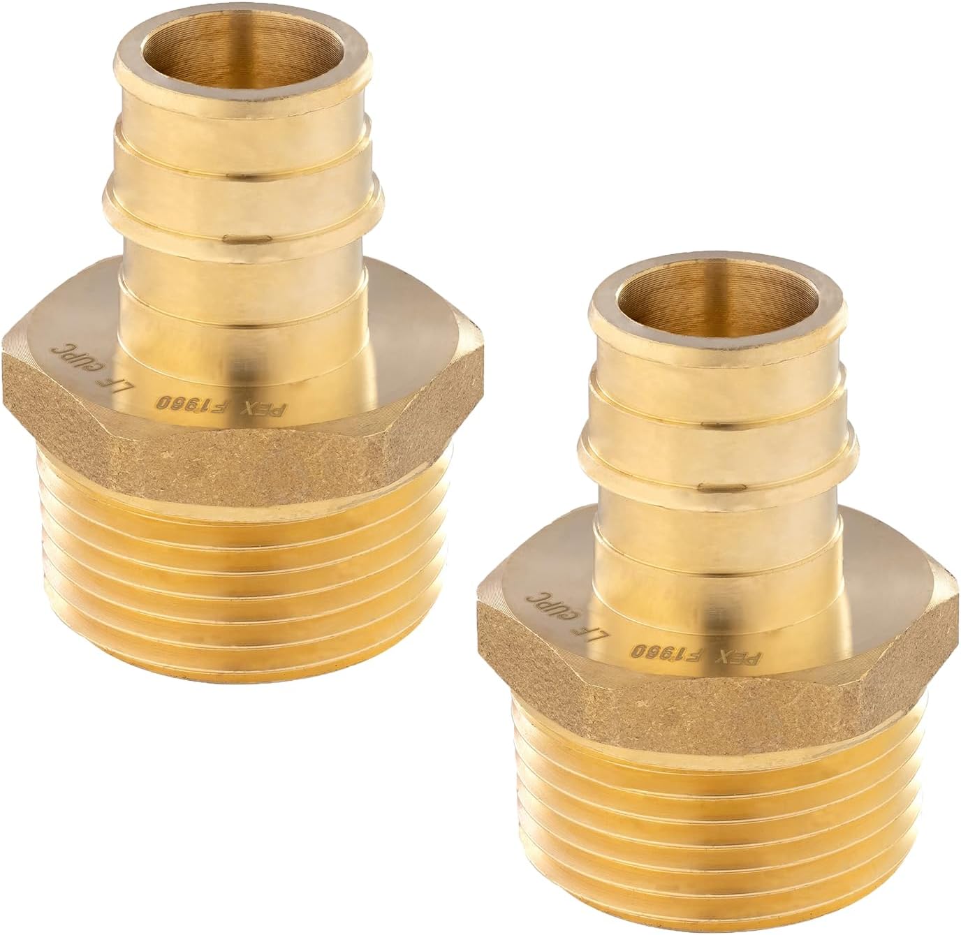 HeSun 2-Pack Pex A Fitting, Pex Expansion 3/4 Inch Male Thread Adapter ...