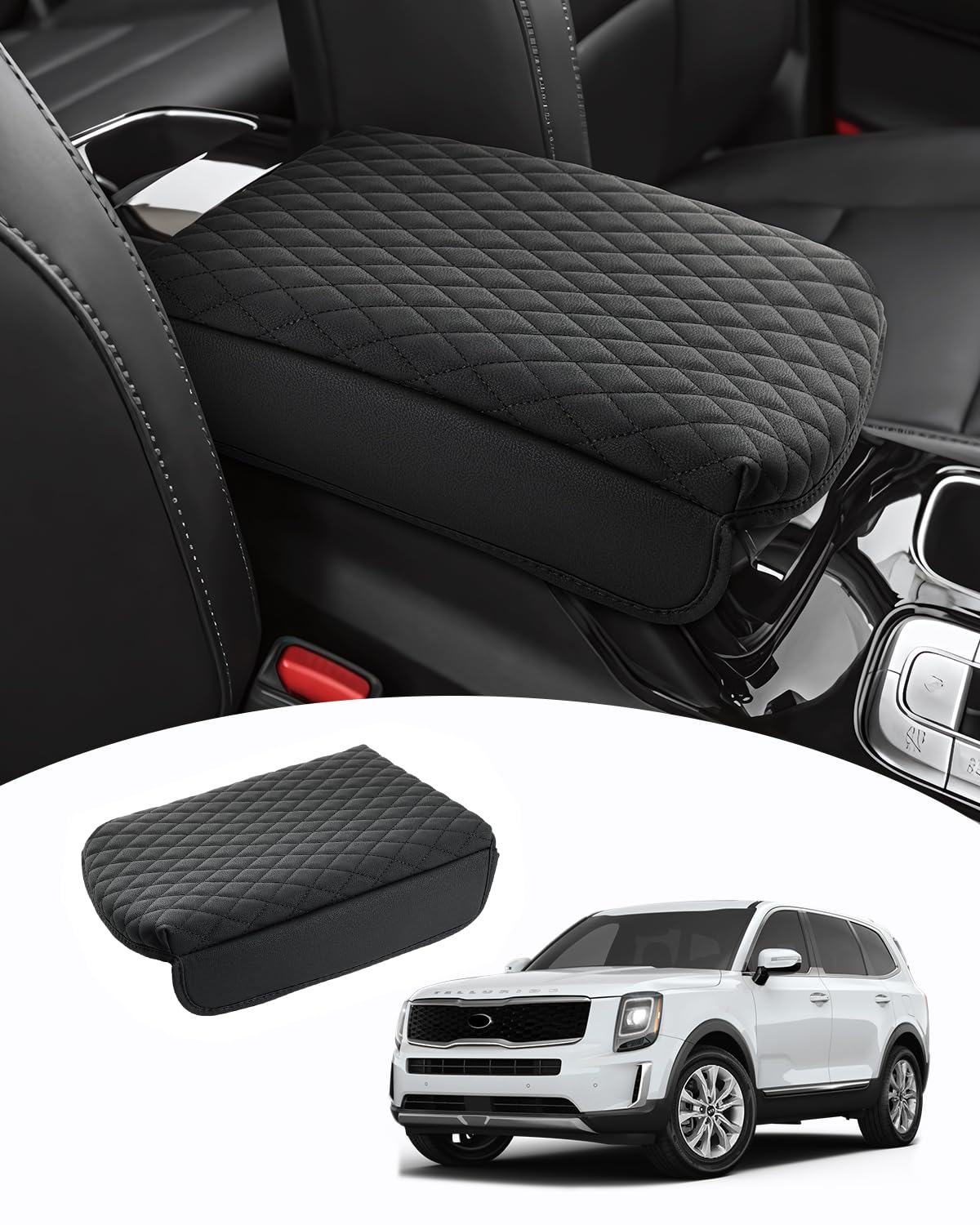 Amazon.com: Shademax Center Console Cover for Kia Telluride Accessories ...