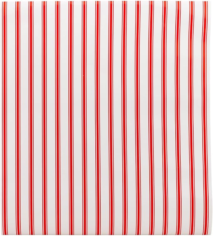 Amazon.com: Red Striped Christmas Table Runner, 16" x 120" Paper ...