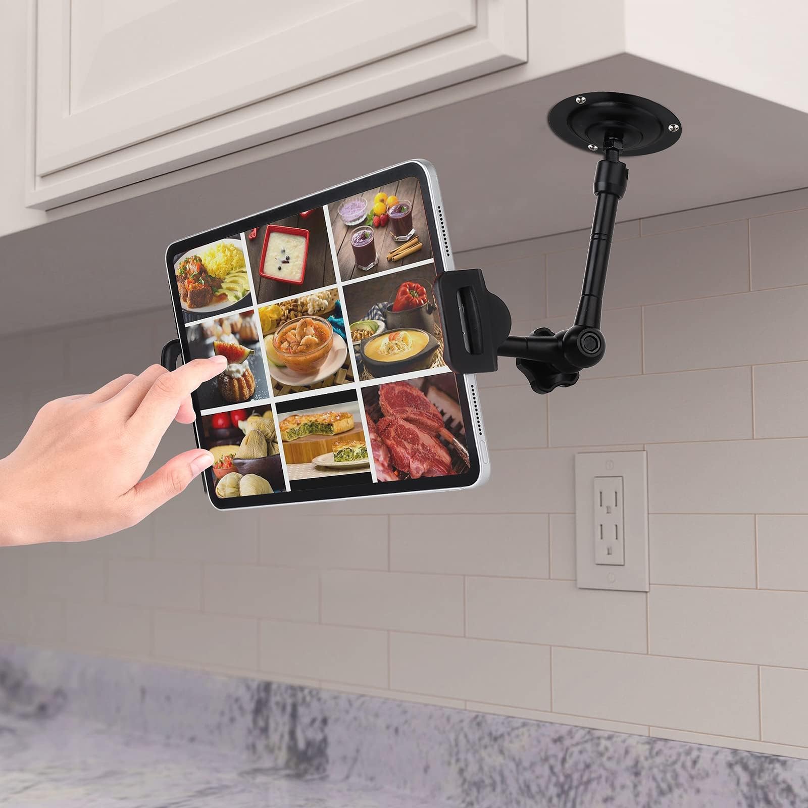 Amazon.com: UYODM Drill Base Tablet Wall Mount Holder for 7"~12.9" iPad ...