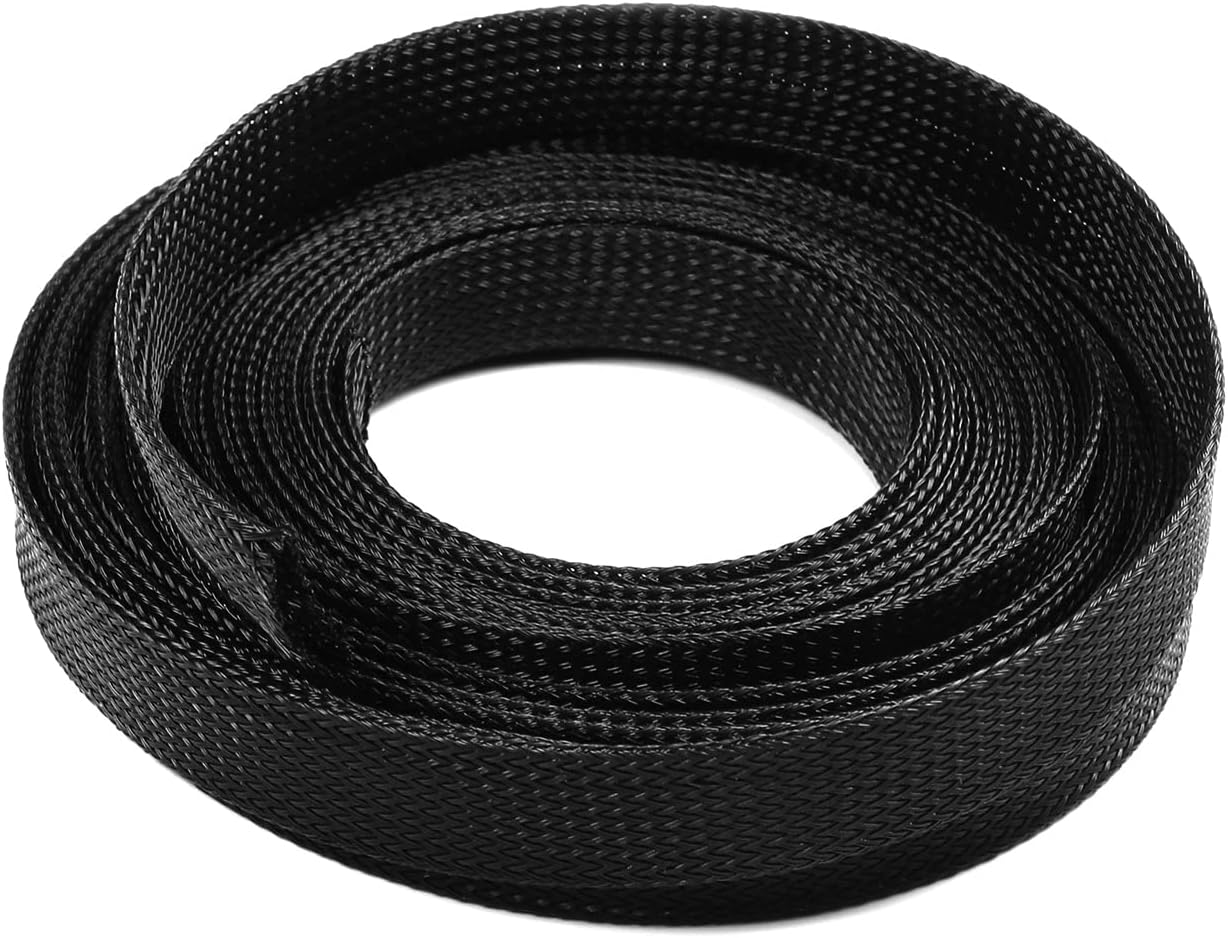 Amazon.com: Othmro 5m/16.4ft PET Expandable Braid Cable Sleeving ...