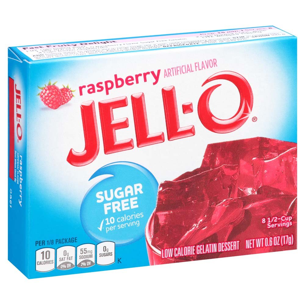 Amazon.com : JELLO Raspberry Gelatin Dessert Mix (0.6oz Boxes, Pack of ...