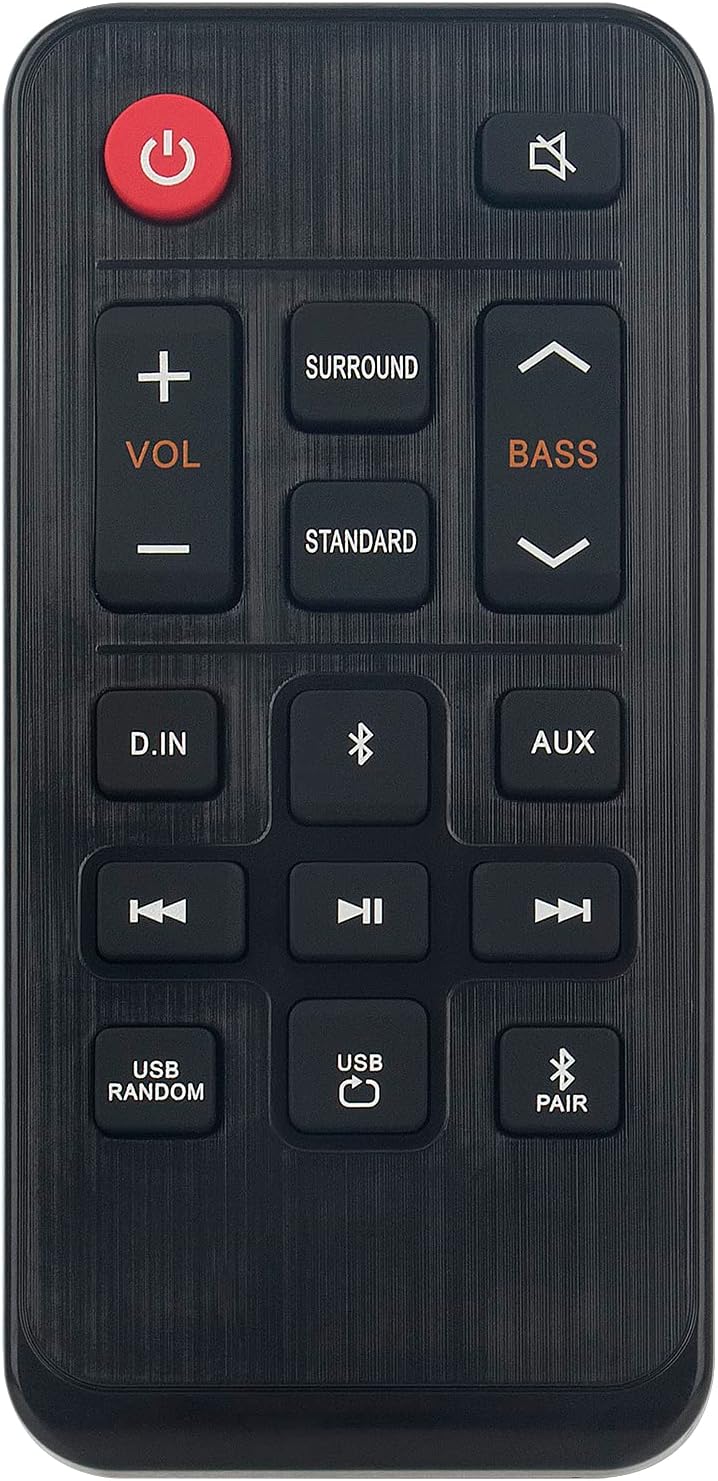 New Soundbar Remote Control Replacement fit for SAMSUNG Sound Bar HW ...