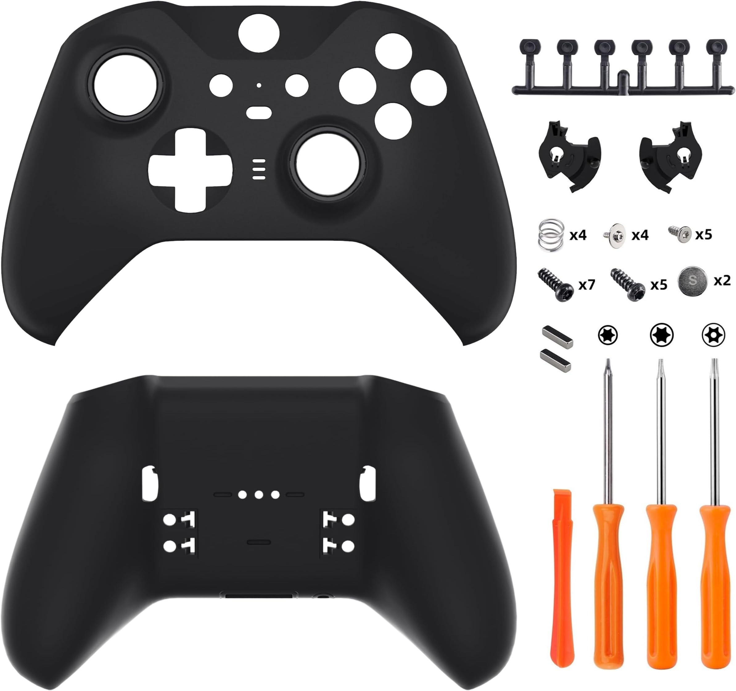 Amazon.com: eXtremeRate Faceplate Shell + Bottom Shell for Xbox Elite ...