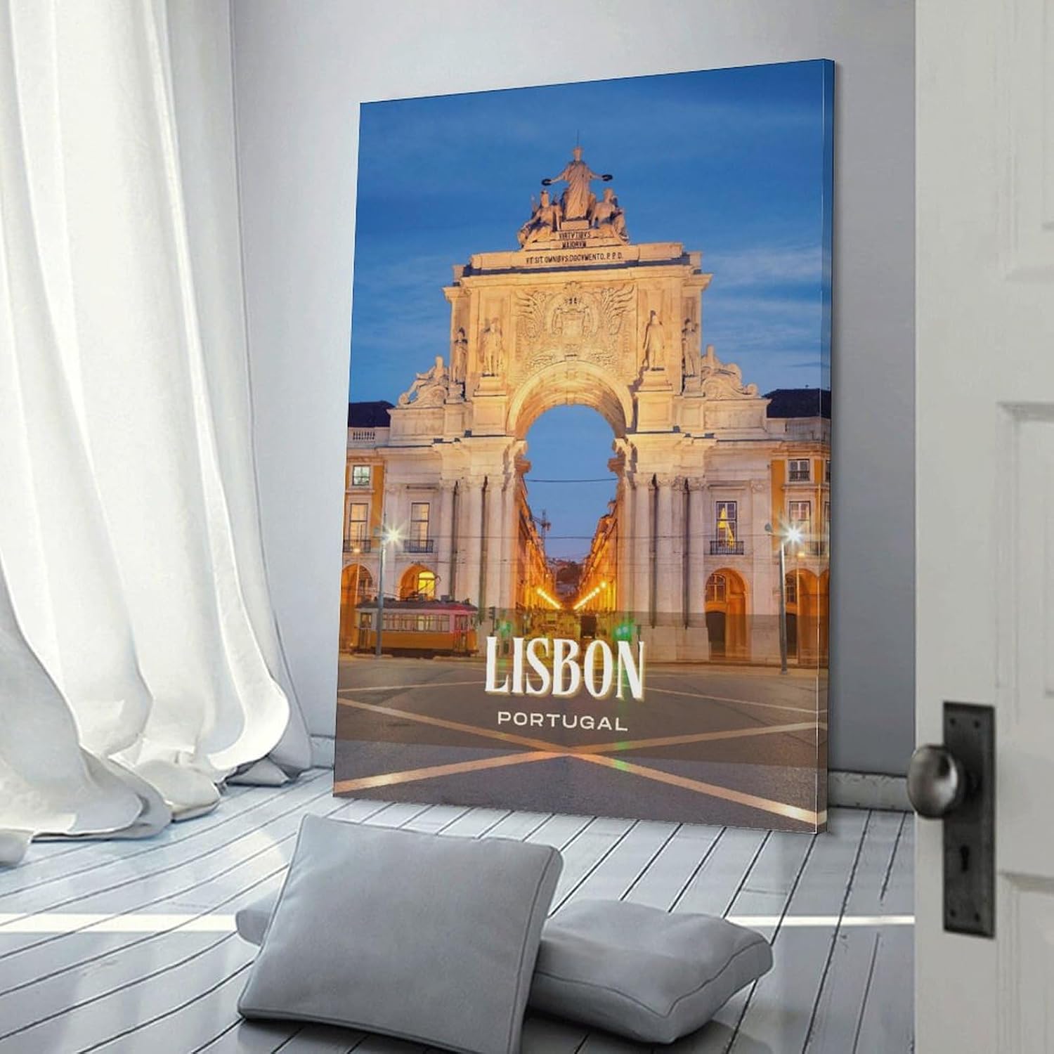 Póster de pared retro de Lisboa, póster fotográfico, impresión de ...