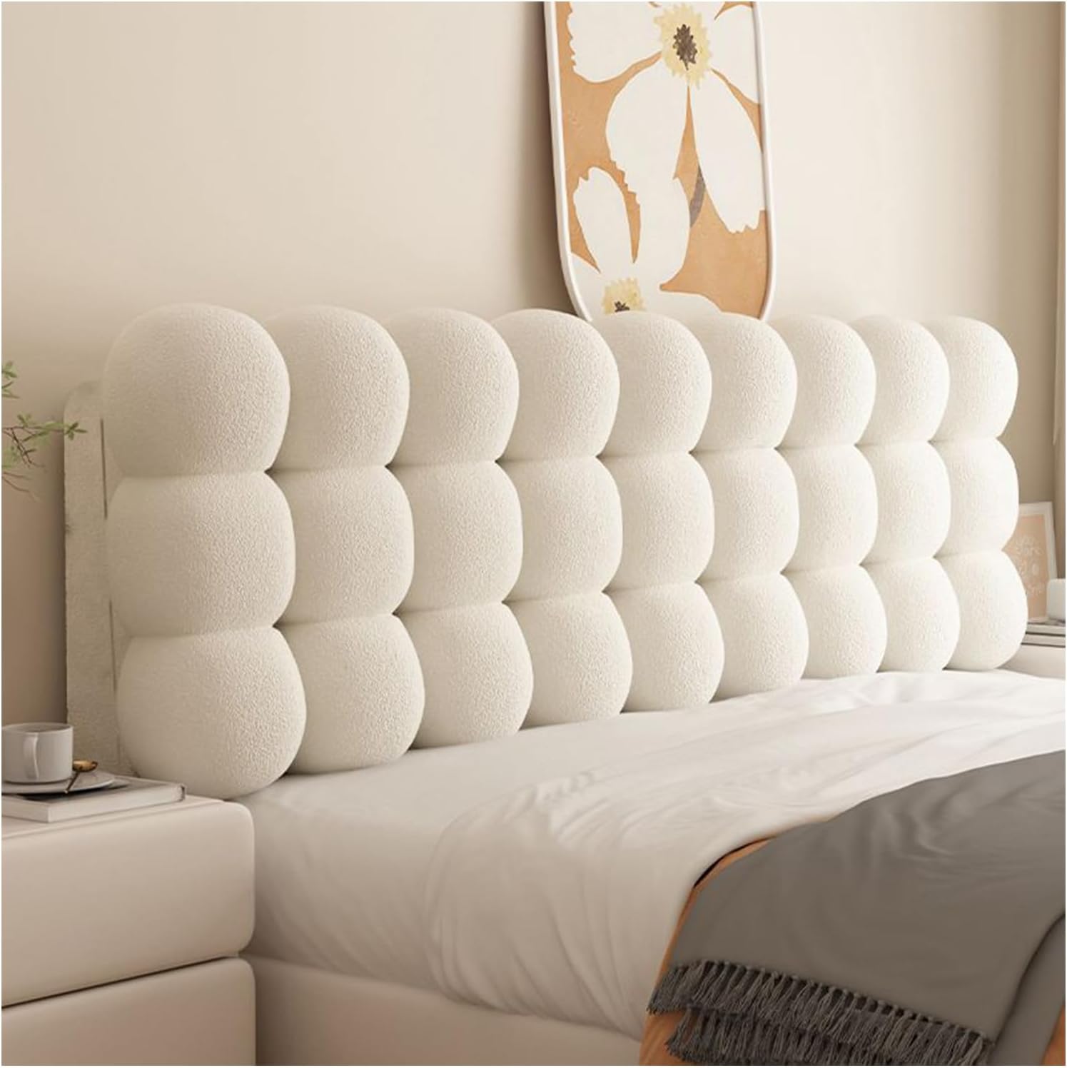 Amazon.com: KRDBD Headboard Pillow Upholstered Wall Panels,Wall Mounted ...