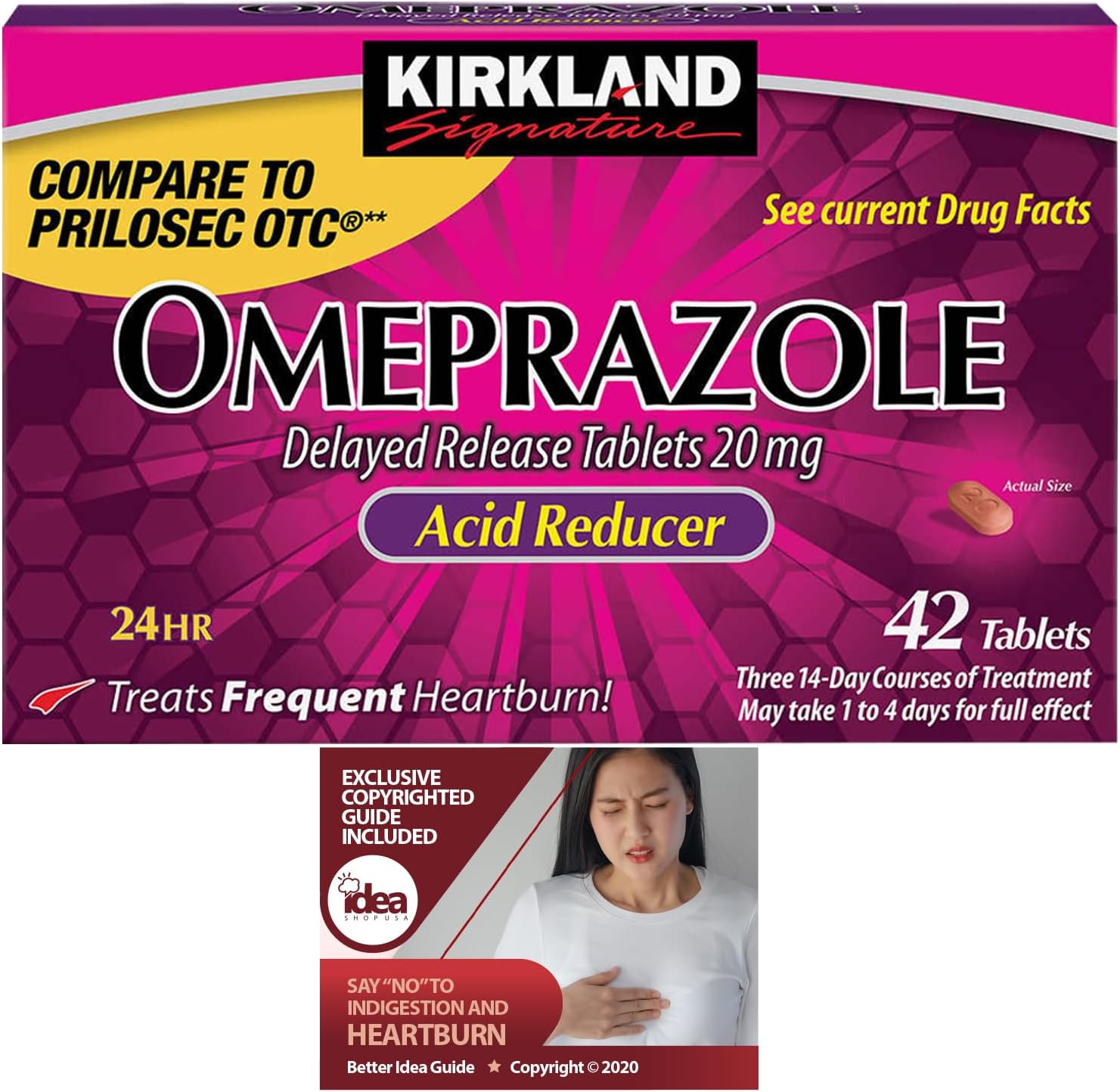 Amazon.com: Rite Aid Omeprazole Tablets- 20 mg, 3 Bottles, 14 Count ...