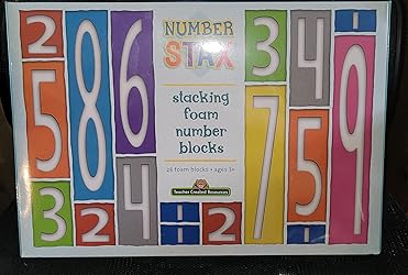 Amazon.com: Teacher Created Resources Number STAX - Stacking Foam ...