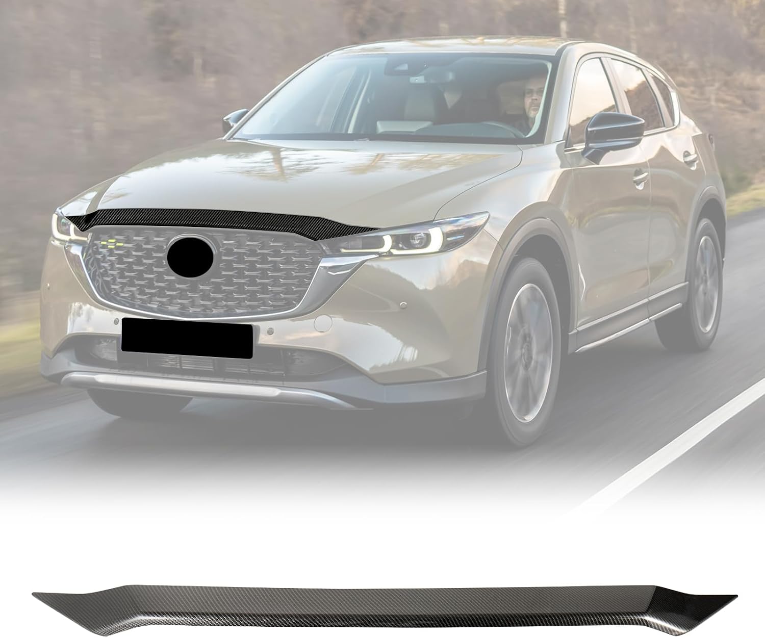 Fancemot Carbon Fiber Bug Deflector Hood Protector Compatible with ...