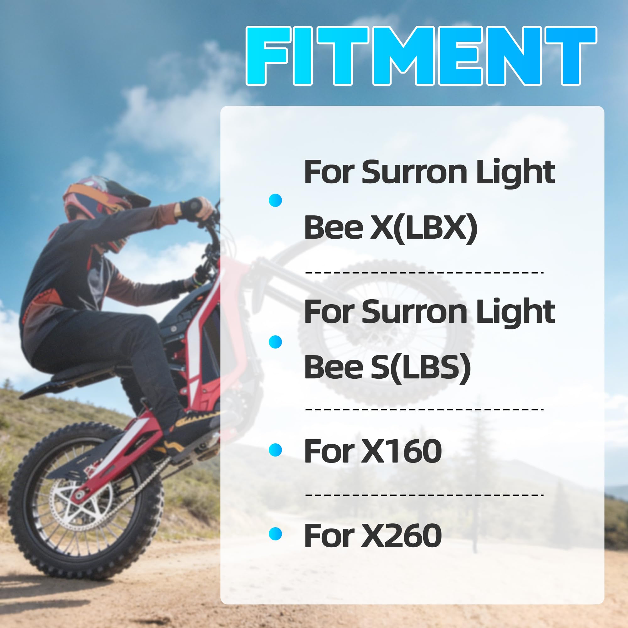 Snapklik.com : JFG RACING Rear Fender For Surron Light Bee