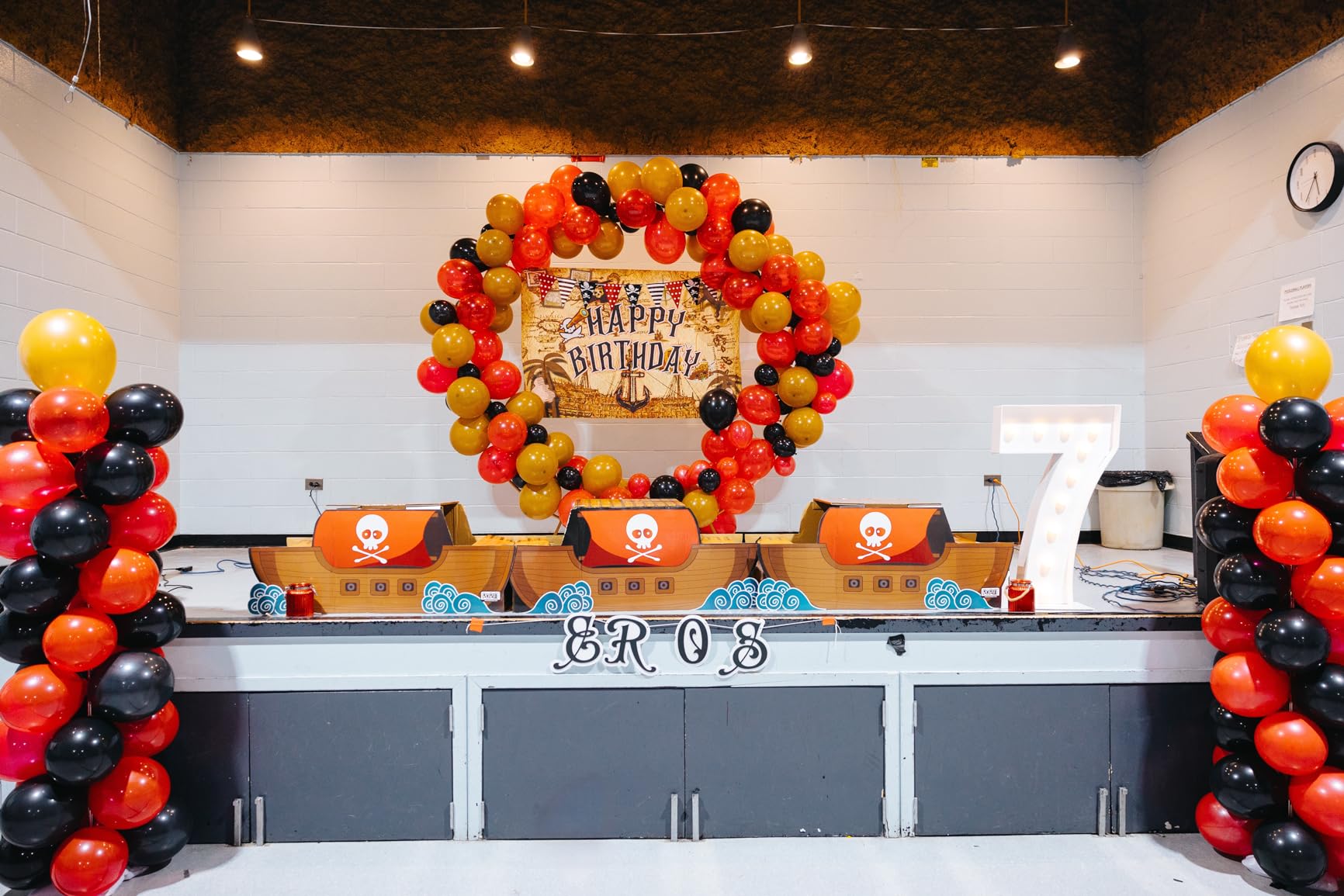 5X3FT Cartoon Pirate Backdrop, Pirate Birthday Party Supplies, Pirate ...