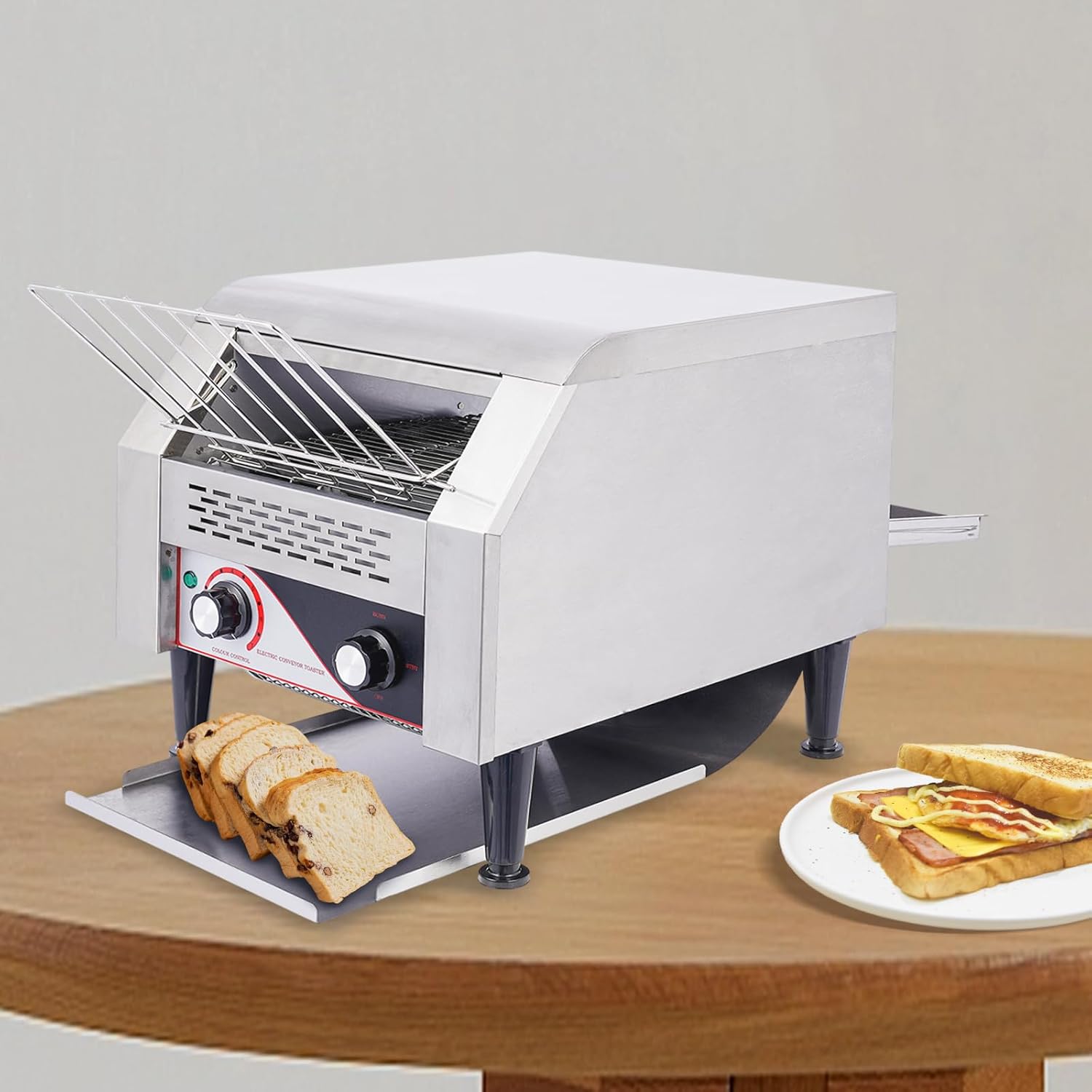 Amazon.com: Treliamd Commercial Conveyor Toaster, 300 Slices/Hour ...
