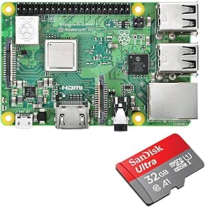 Amazon.com: Raspberry Pi 3 Model B+ Starter Kit, Single Board Computer, 1.4Ghz 64-bit Quad-core ...