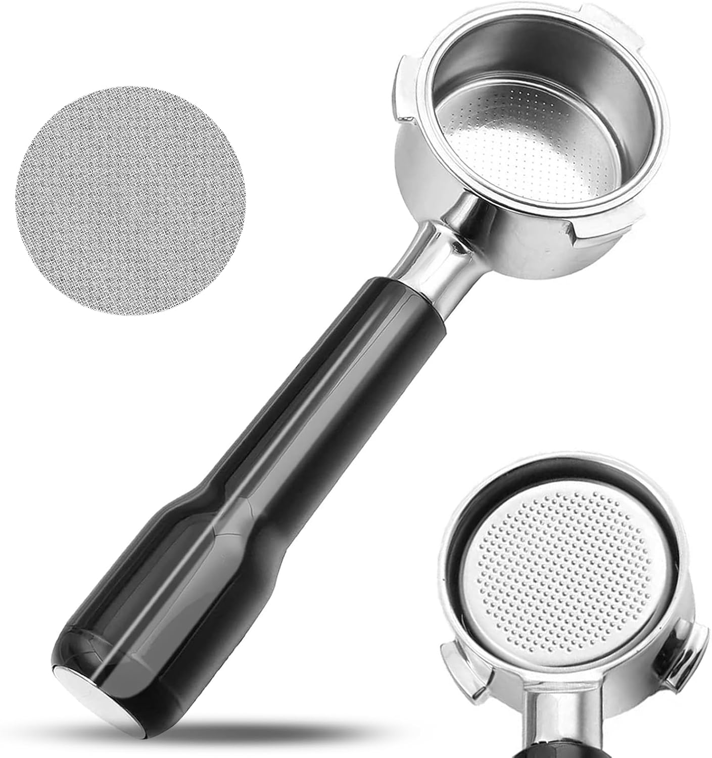 Amazon.com: WhaleSiper 51mm Bottomless Portafilter & Puck Screen, 3 ...