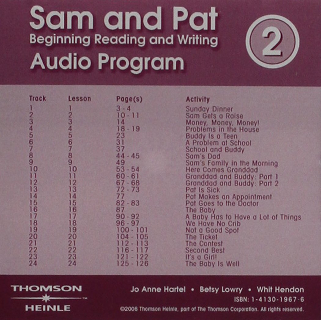 Amazon | Sam and Pat 2: Beginning Reading and Writing | Hartel, Jo Anne ...