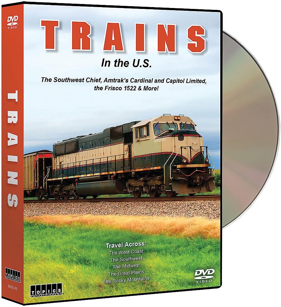 Amazon.com: Trains In The US 6-Disc DVD Set - Video Travel Scenic ...
