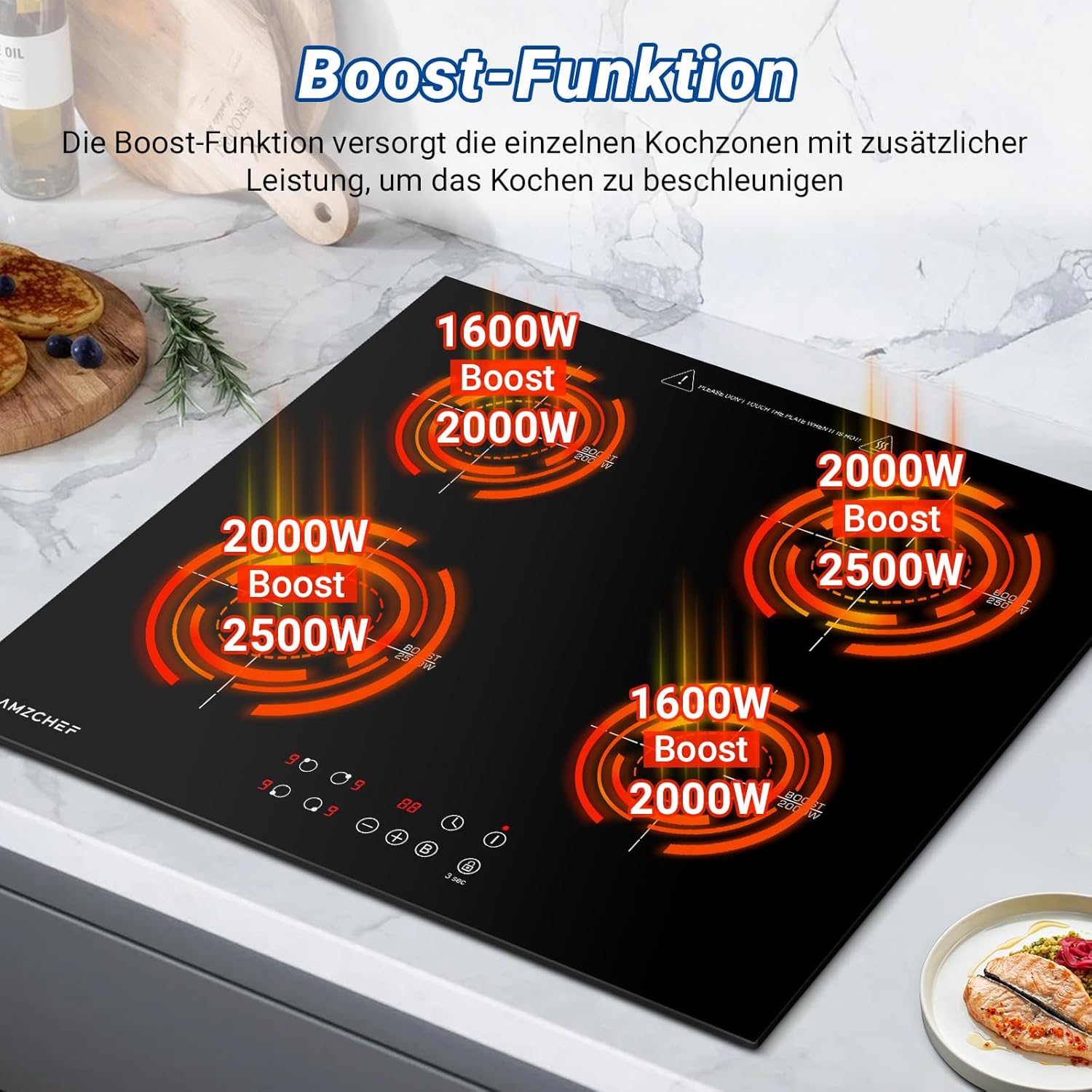 amzchef induction lifted 60 cm 4 plates induction Philippines | Ubuy