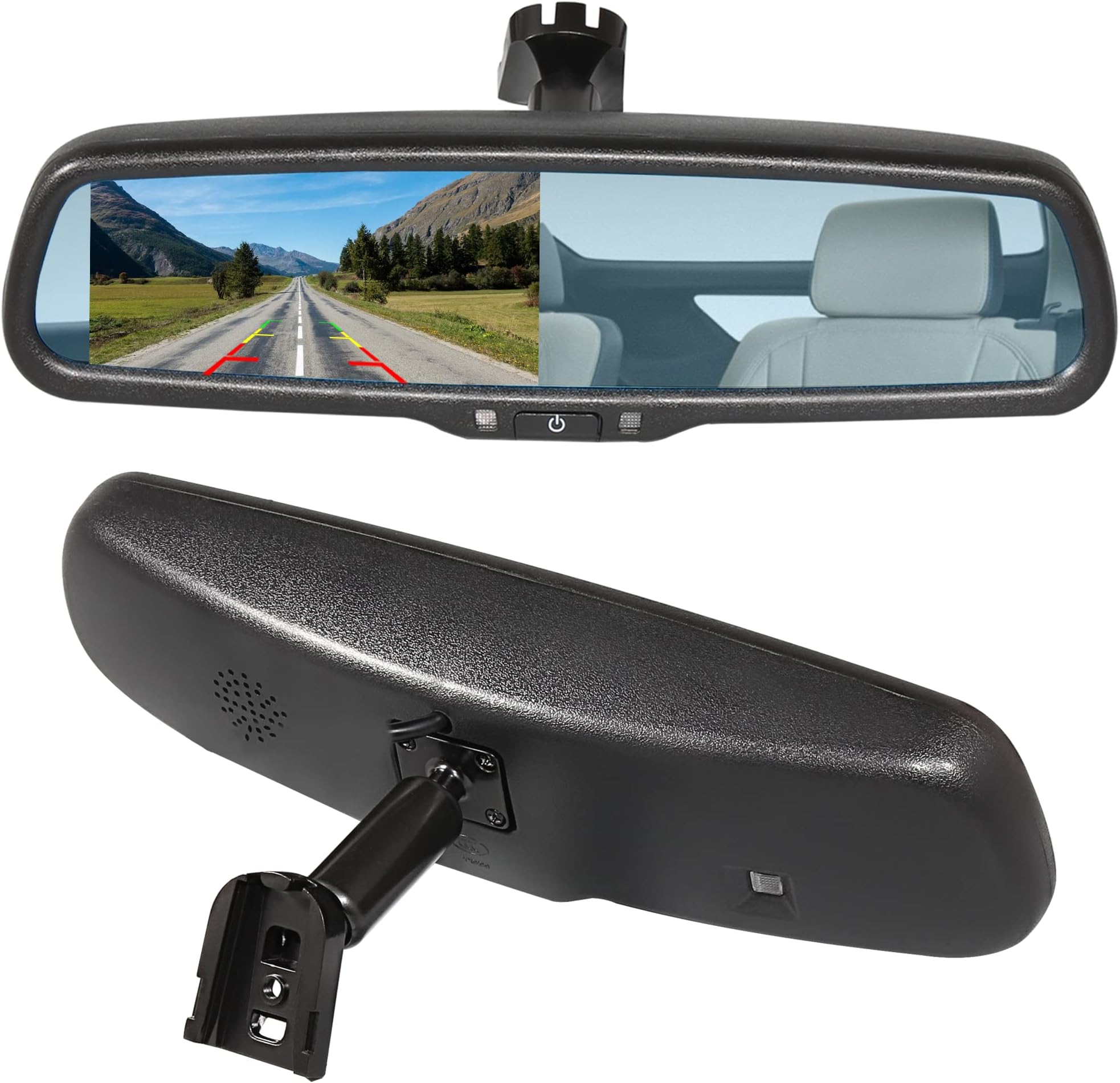 EWAY Interior Backup Rear View Replacement Anti-Glare Mirror Built in ...