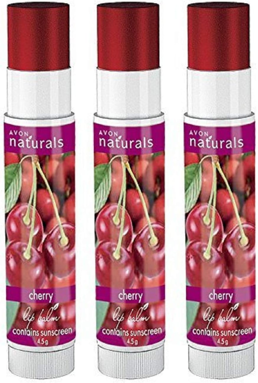 Amazon.com : Avon New York Naturals Lip Balm - Cherry (Pack of 3 ...