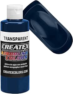Createx Airbrush Paint, Transparent Deep Blue, 4 oz (5108-04 : Buy ...