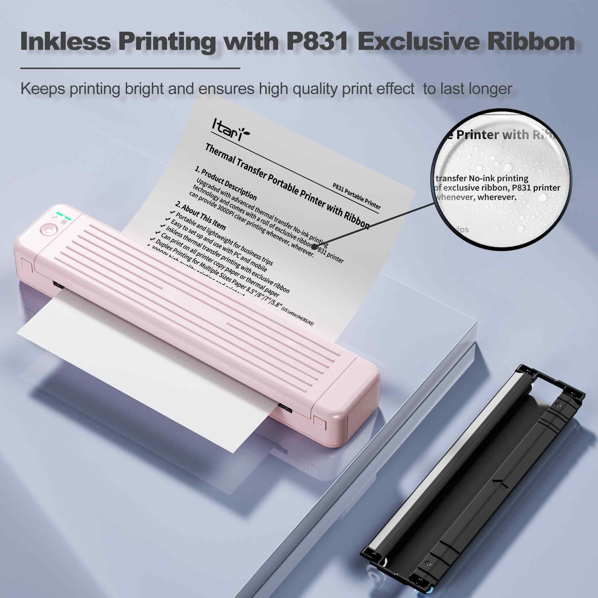 Snapklik.com : Itari P831 Portable Printers Wireless For Travel ...