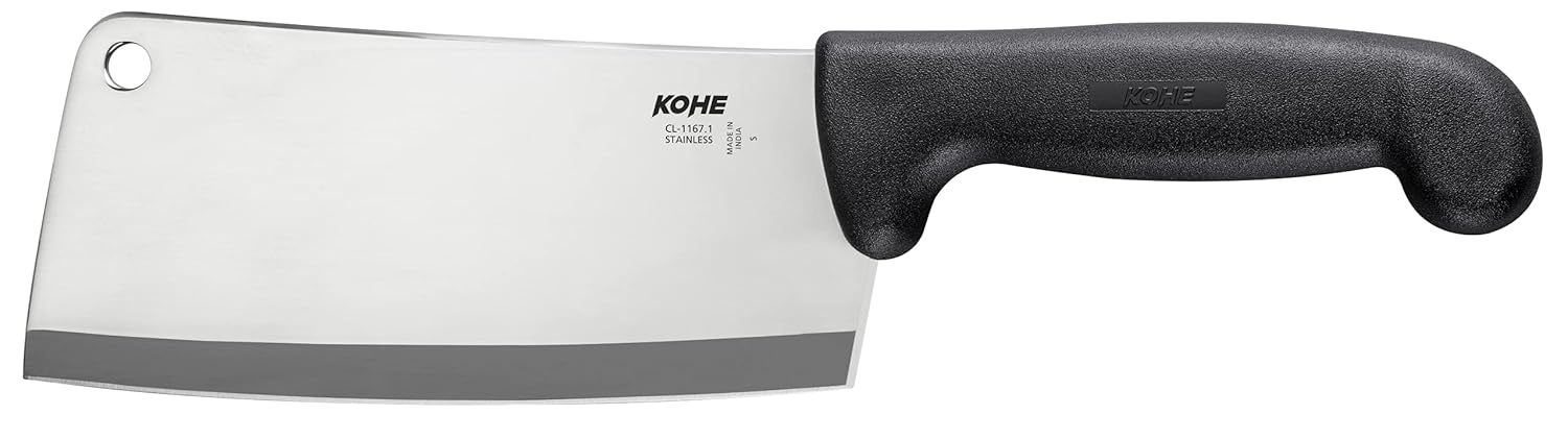 Buy KOHE Premium High-Carbon Stainless Steel Meat Cleaver/Knife - 318 ...