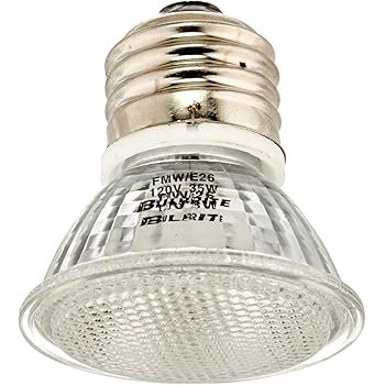Anyray A1875Y HR16 120V 25W E27/E26 MR-16 25 Watt JDR C Halogen Bulb ...