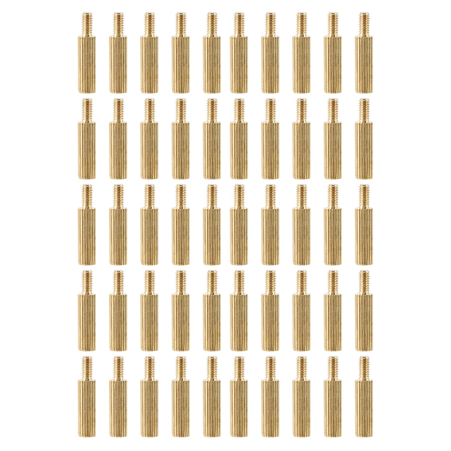 YOKIVE 60 Pcs M2 Standoff Screws, Brass Knurled PCB Standoffs, Keep ...