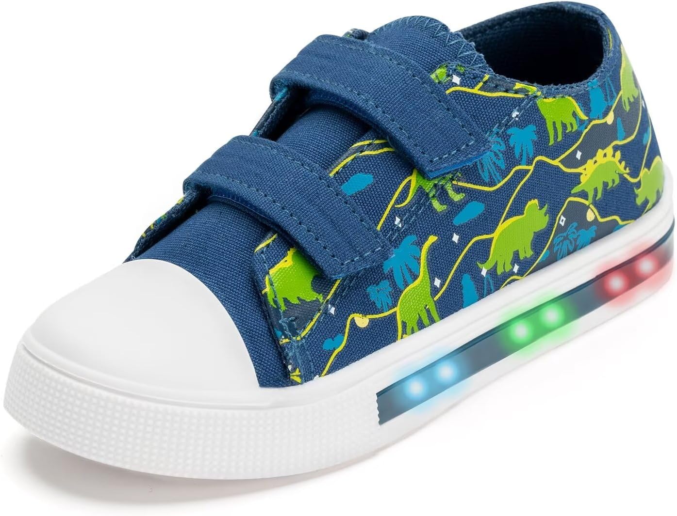 Amazon.com: FUNCOO PLUS Boys Girls Sneakers Light Up Canvas Shoes for ...