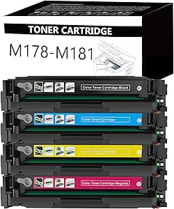 Amazon.com: FNTSMA Toner Cartridge Compatible for HP M178-M181 M178 ...