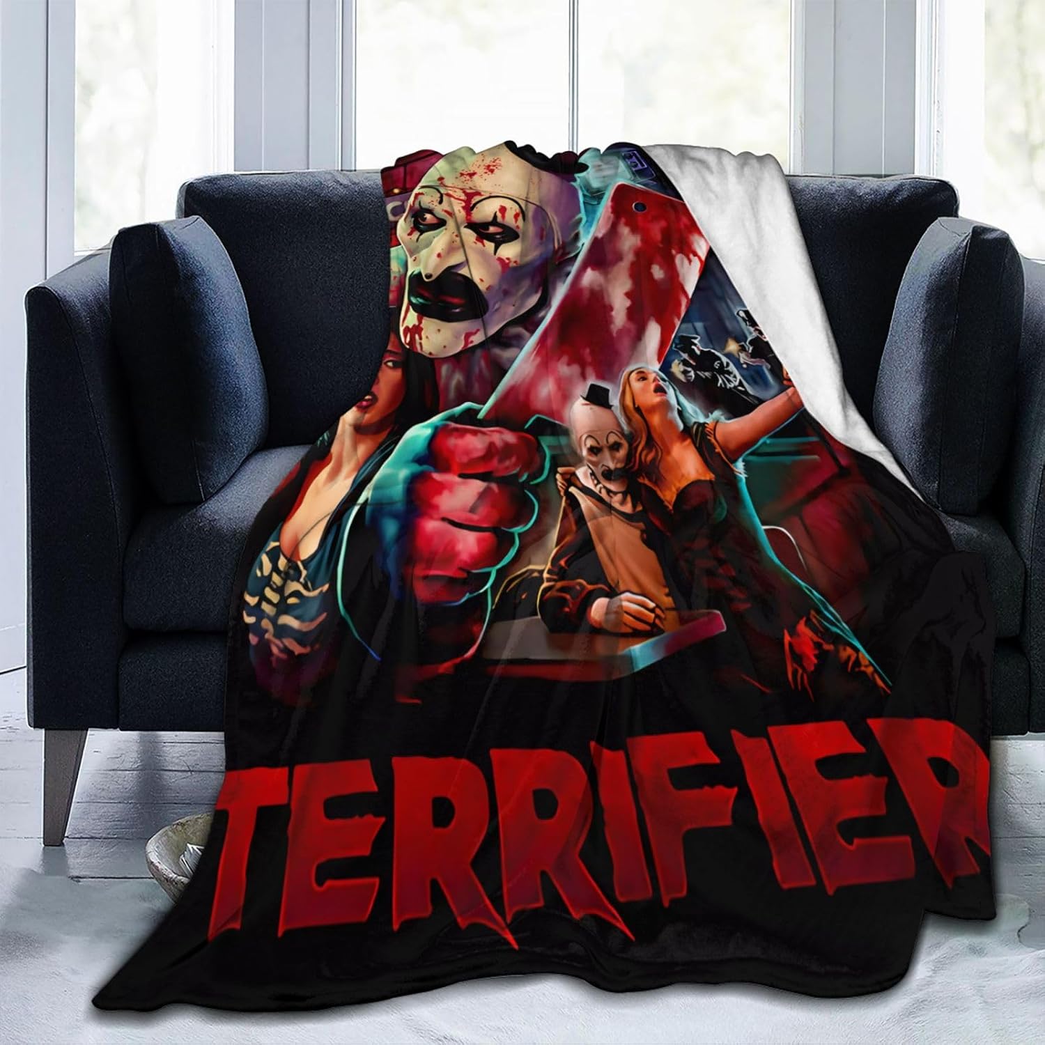 Amazon.com: ARZJQIR Throw Blanket Horror Movie Terrifiers 2 Soft ...
