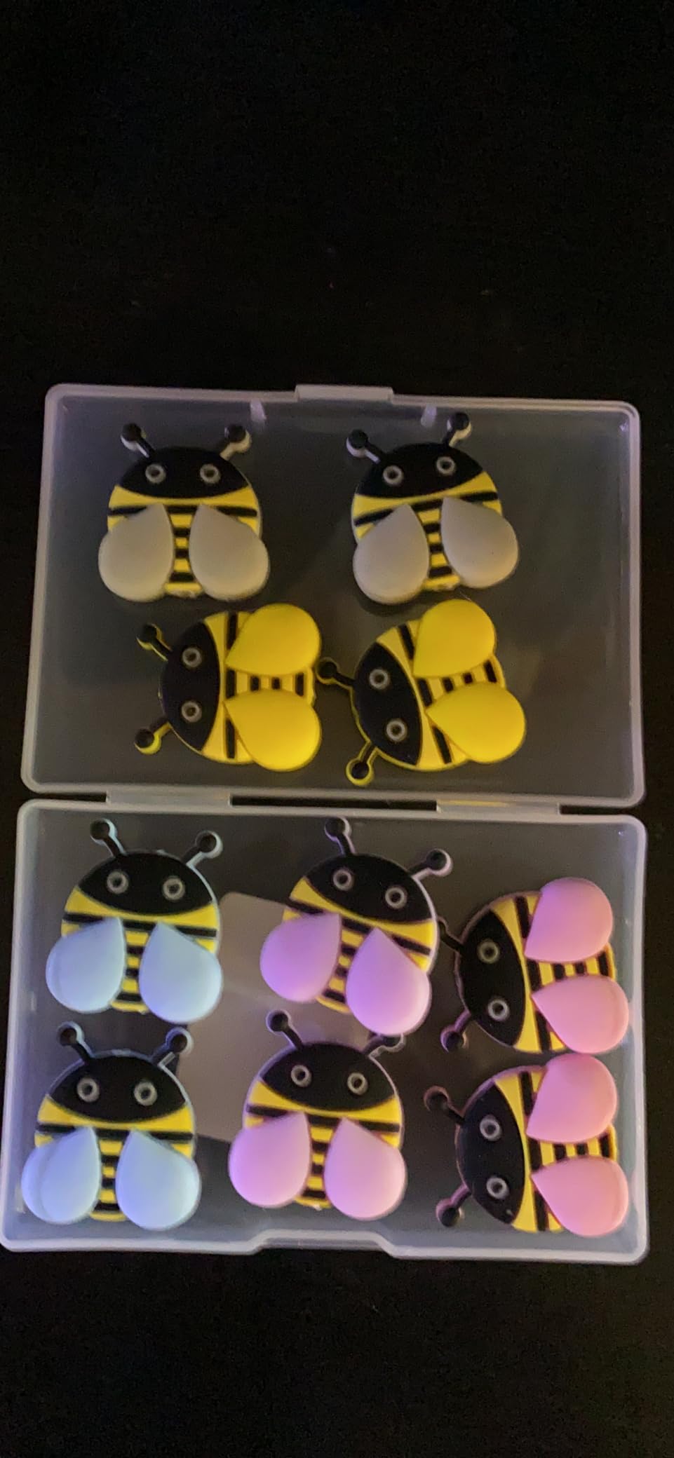 Amazon.com: 10pcs Little Bee Knitting Needle Stoppers, Cute Needles ...