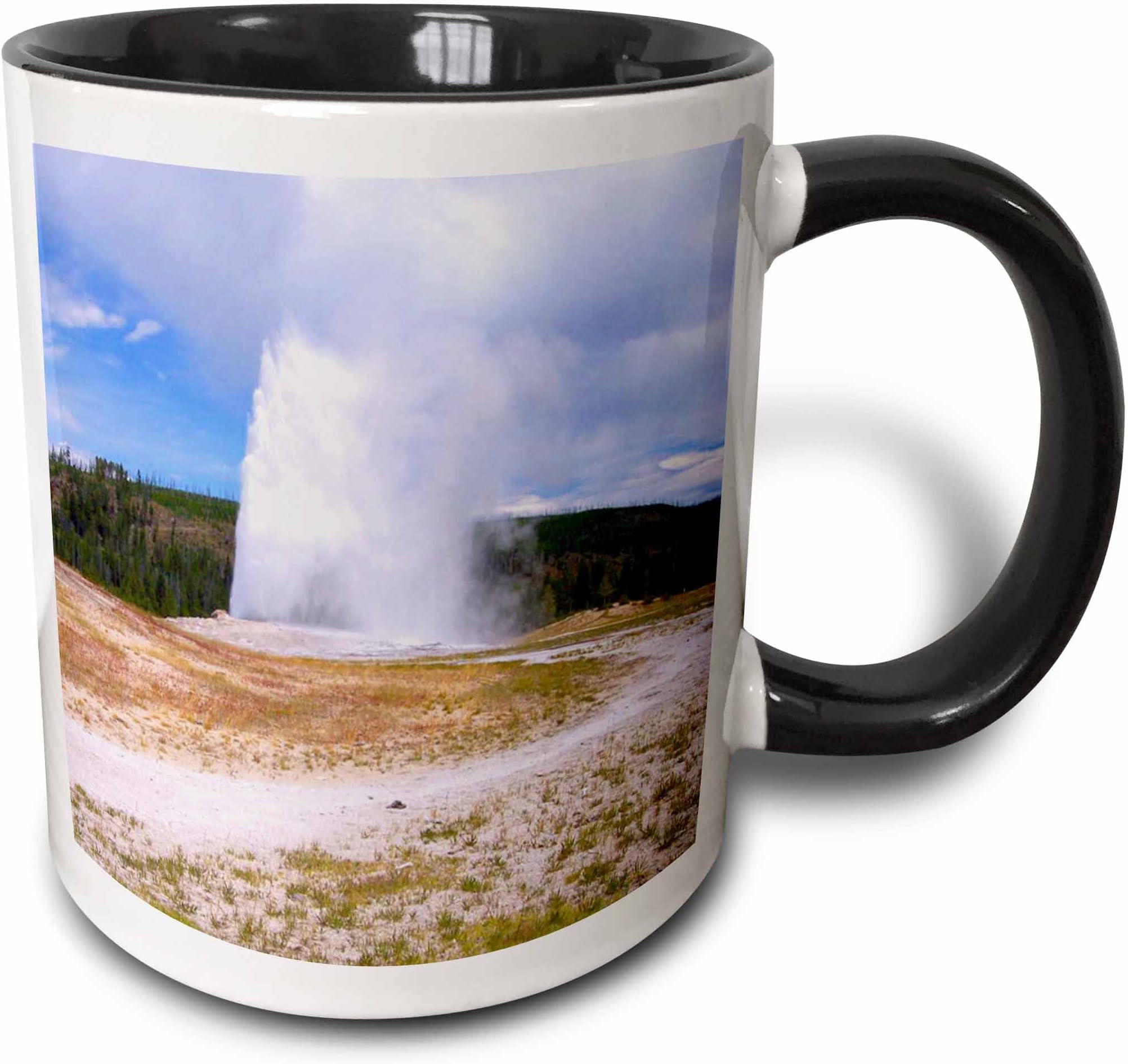 Amazon.com: Yellowstone National Park Map Ceramic Mug 16oz, BPA-FREE ...