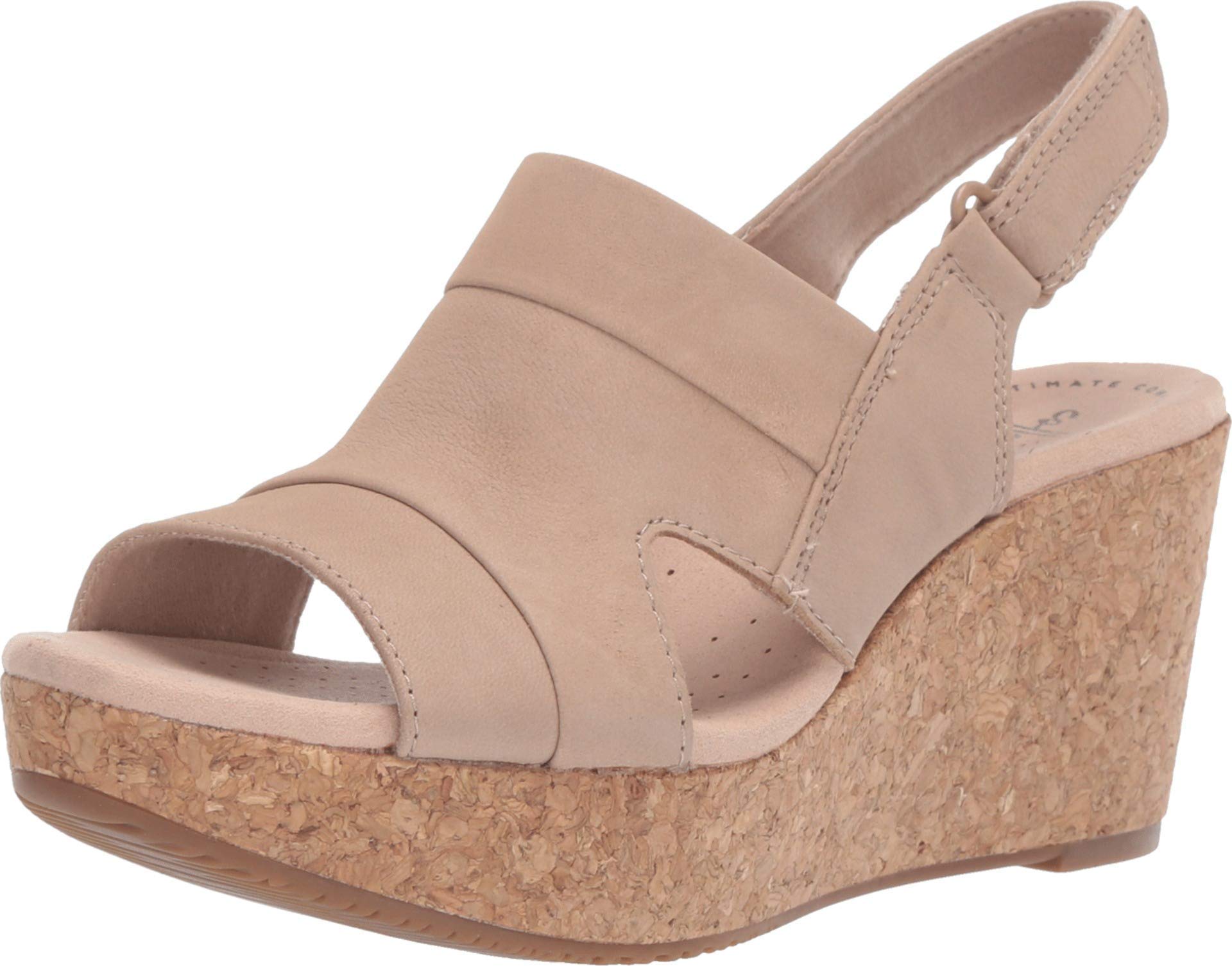 Snapklik.com : Clarks Womens Annadel Ivory Wedge Sandal