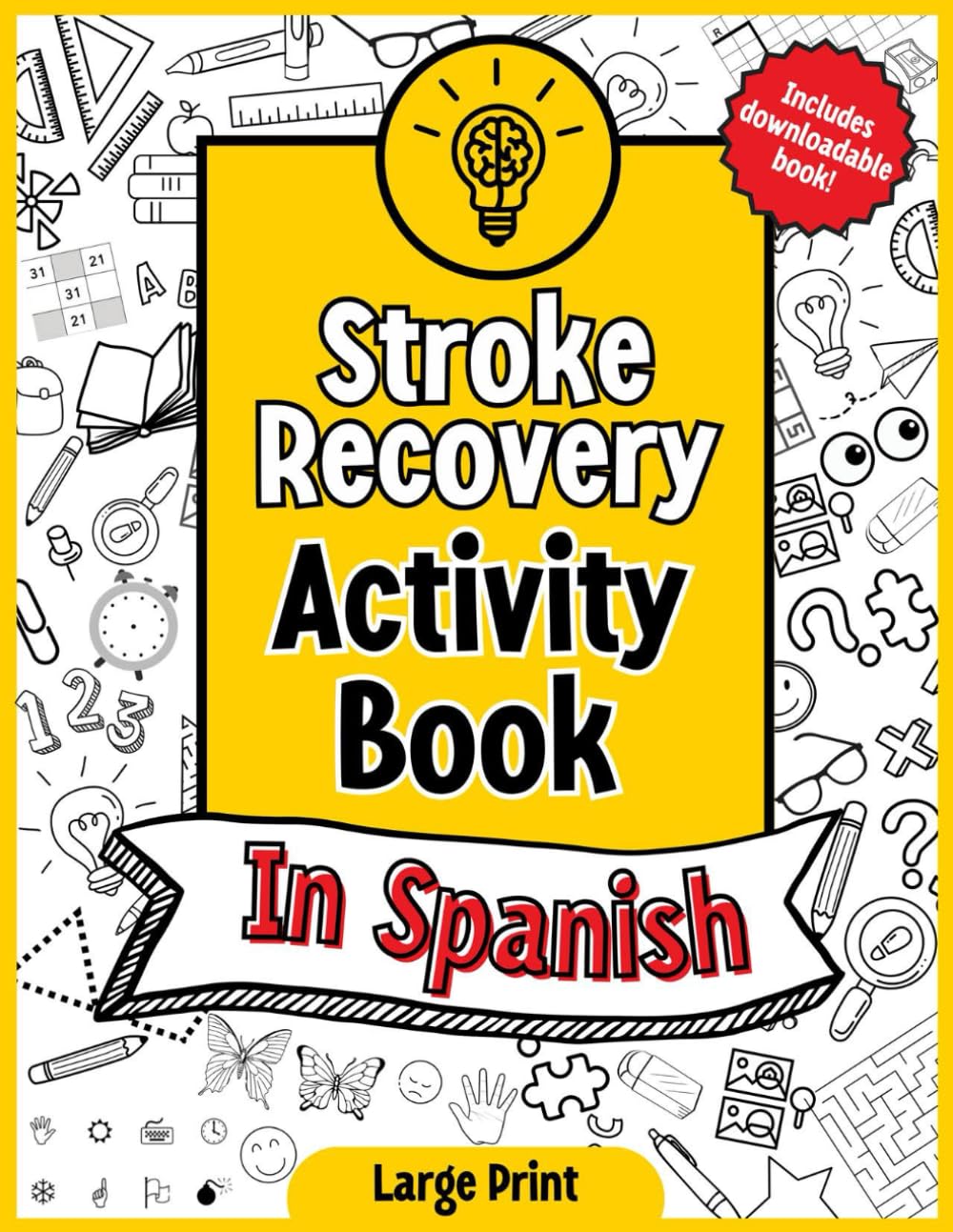 Amazon.com: Stroke Recovery Activity Book in Spanish: Stroke Recovery ...
