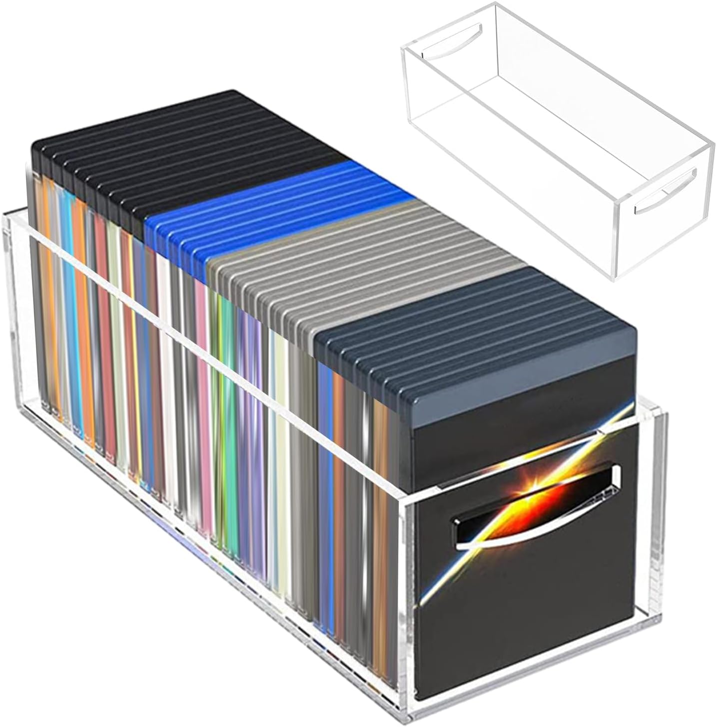 Recipiente de DVD empilhável, Caixas de acrílico transparentes ...