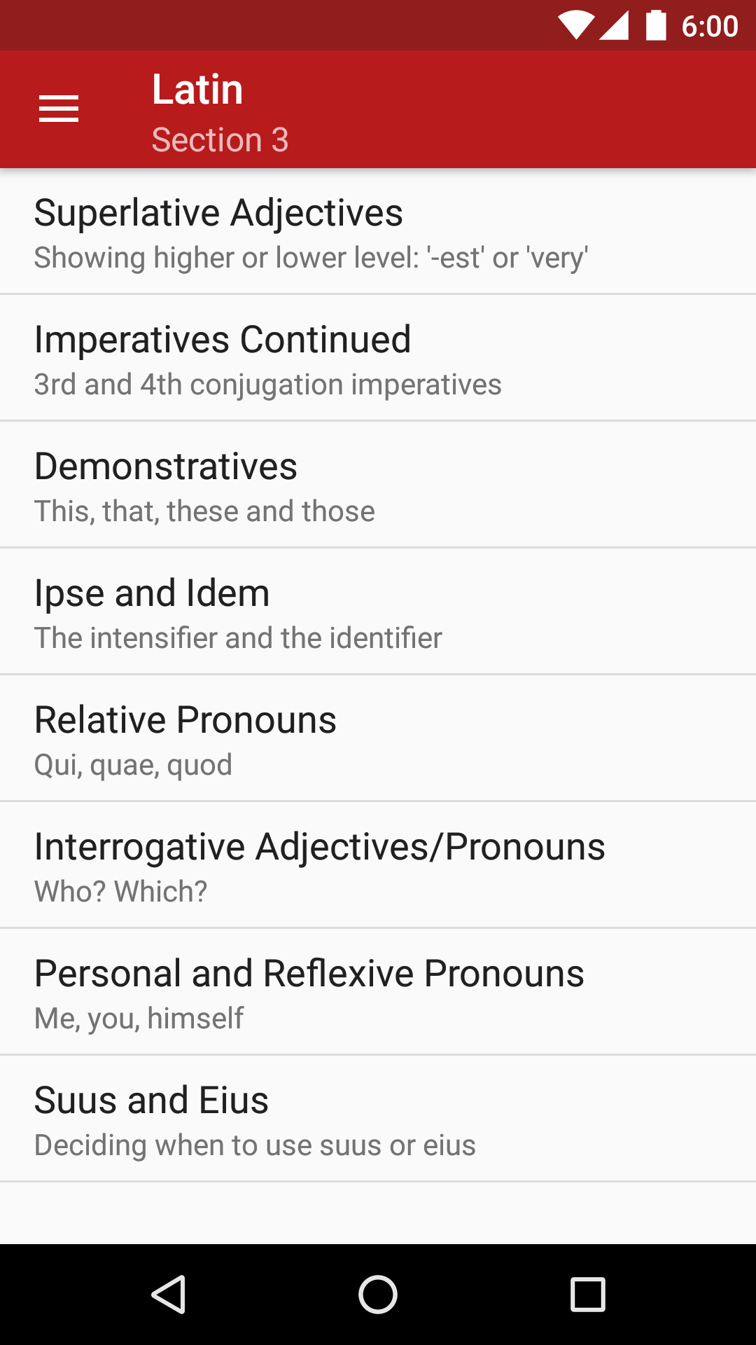 Learn Basic Latin - App on Amazon Appstore