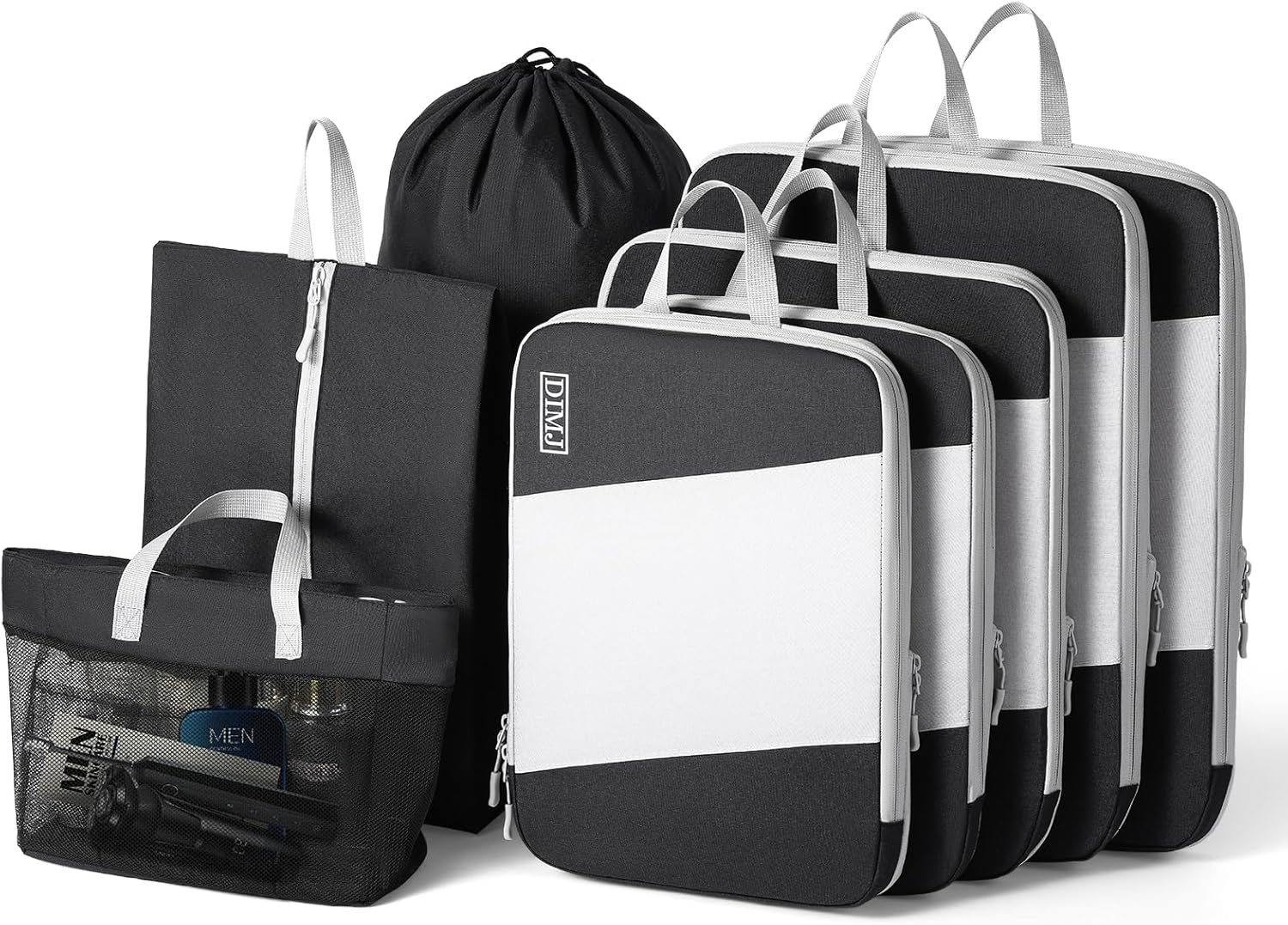 Amazon.com: Packing Cubes for Travel, DIMJ Large Capacity Compression ...