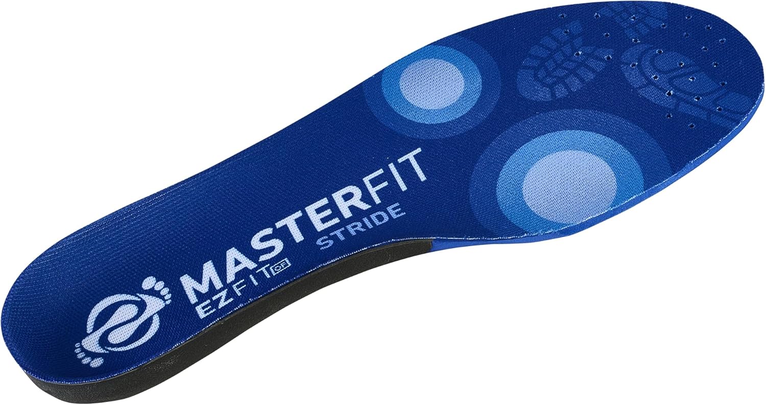 Amazon.com: MASTERFIT EZQF Stride Low Volume Insoles for Cycling Shoes ...
