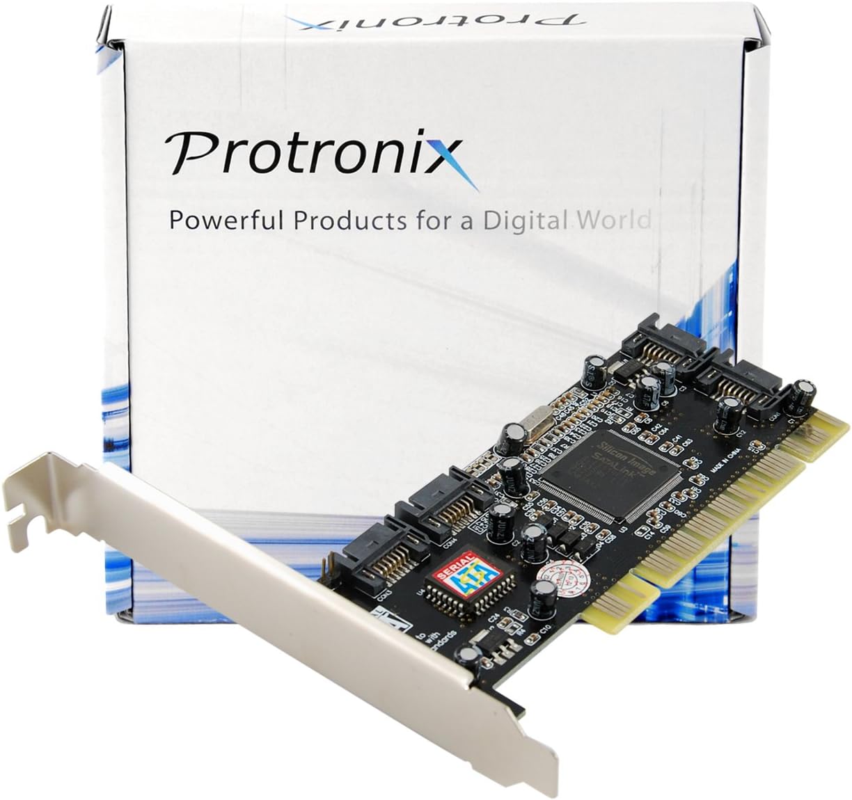 Amazon.com: JacobsParts 4-Port SATA PCI Host Controller Card w/RAID ...