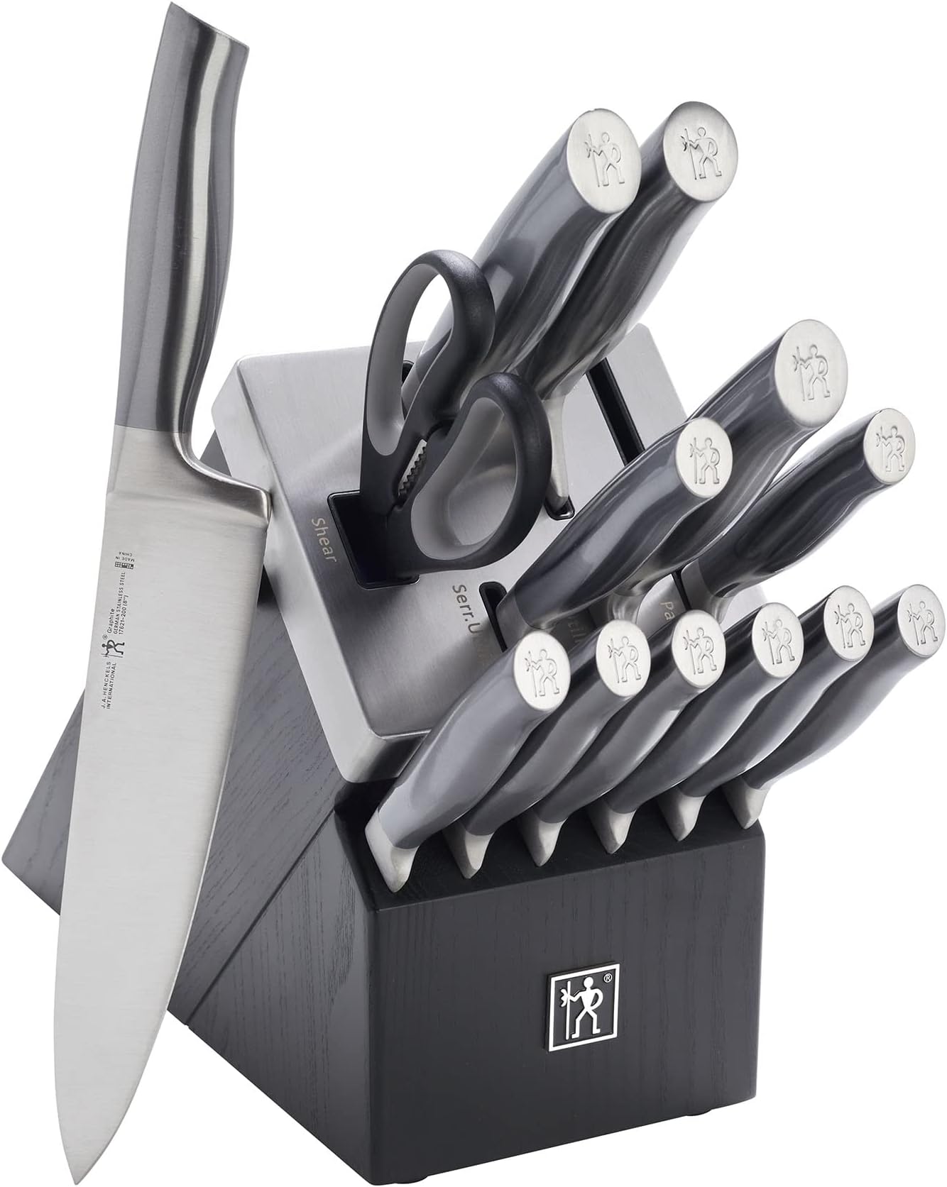 Amazon.com: Royal Doulton Gordon Ramsay Block Knife Set, 6 Piece, Grey ...