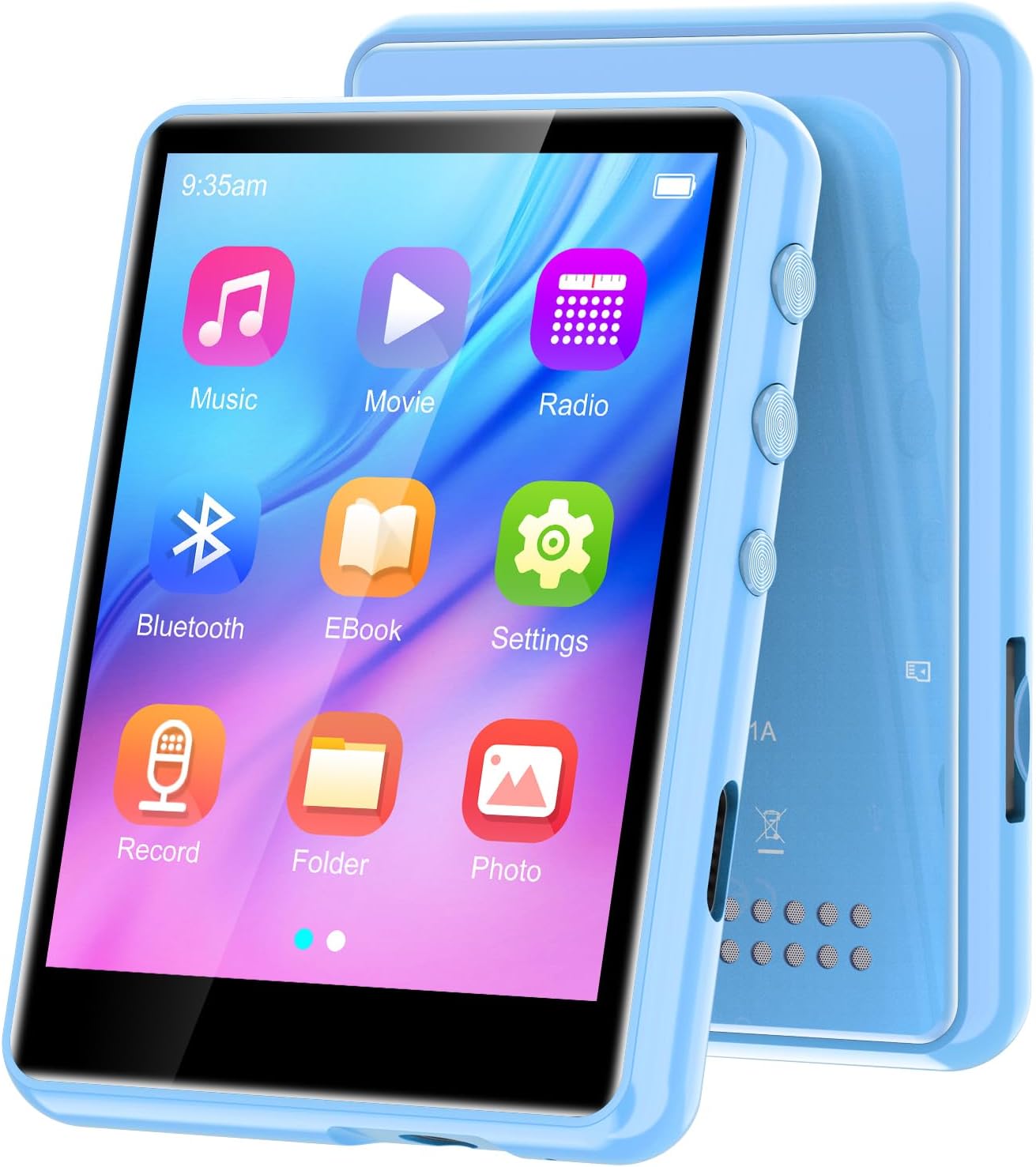 64GB MP3 Player with Bluetooth 5.3, ZAQE 2.4 inch Full Touchscreen ...