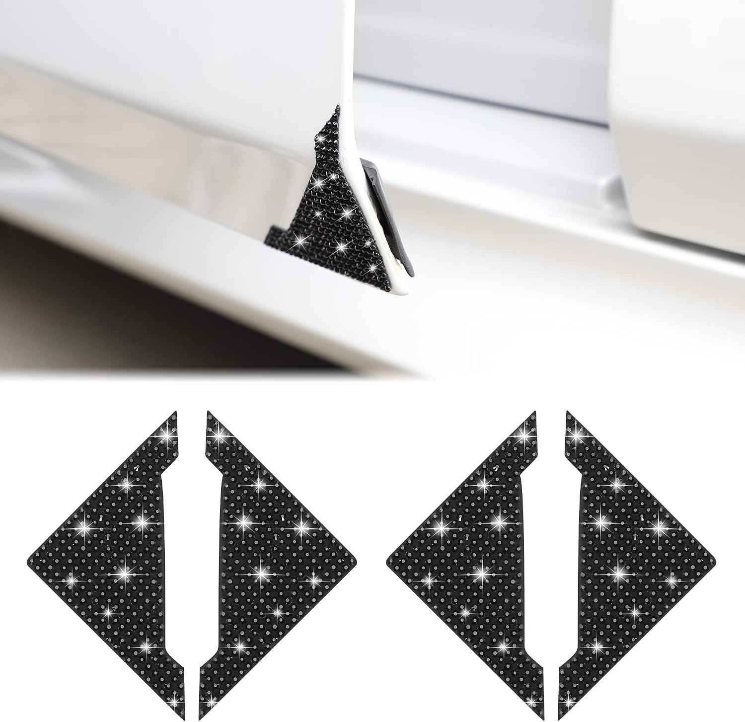 Amazon.com: TOMALL Car Door Corner Edge Guards 4pcs Bling Rhinestone ...