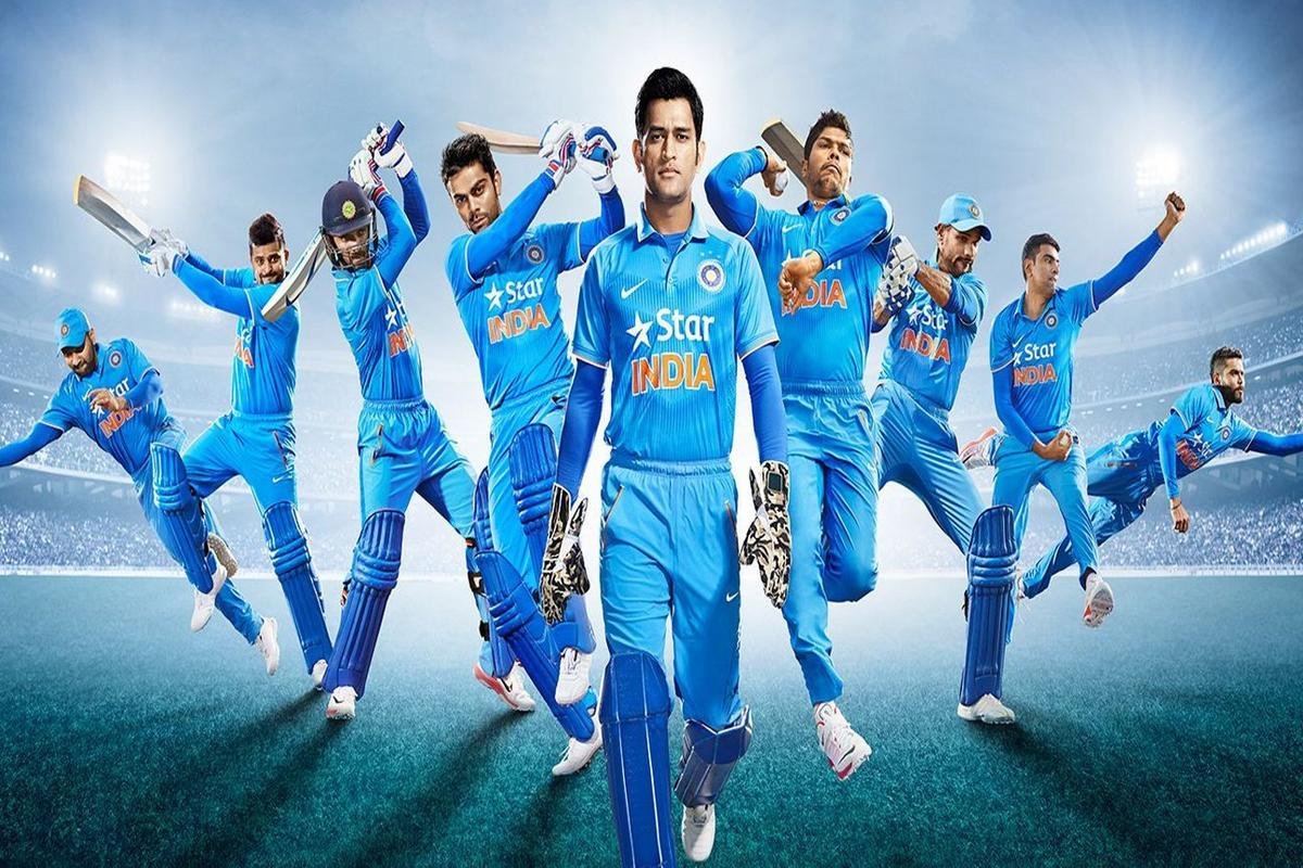 PRINTEXPERT_ Men in Blue Indian Cricket Team_13x19 matt poster : Amazon ...