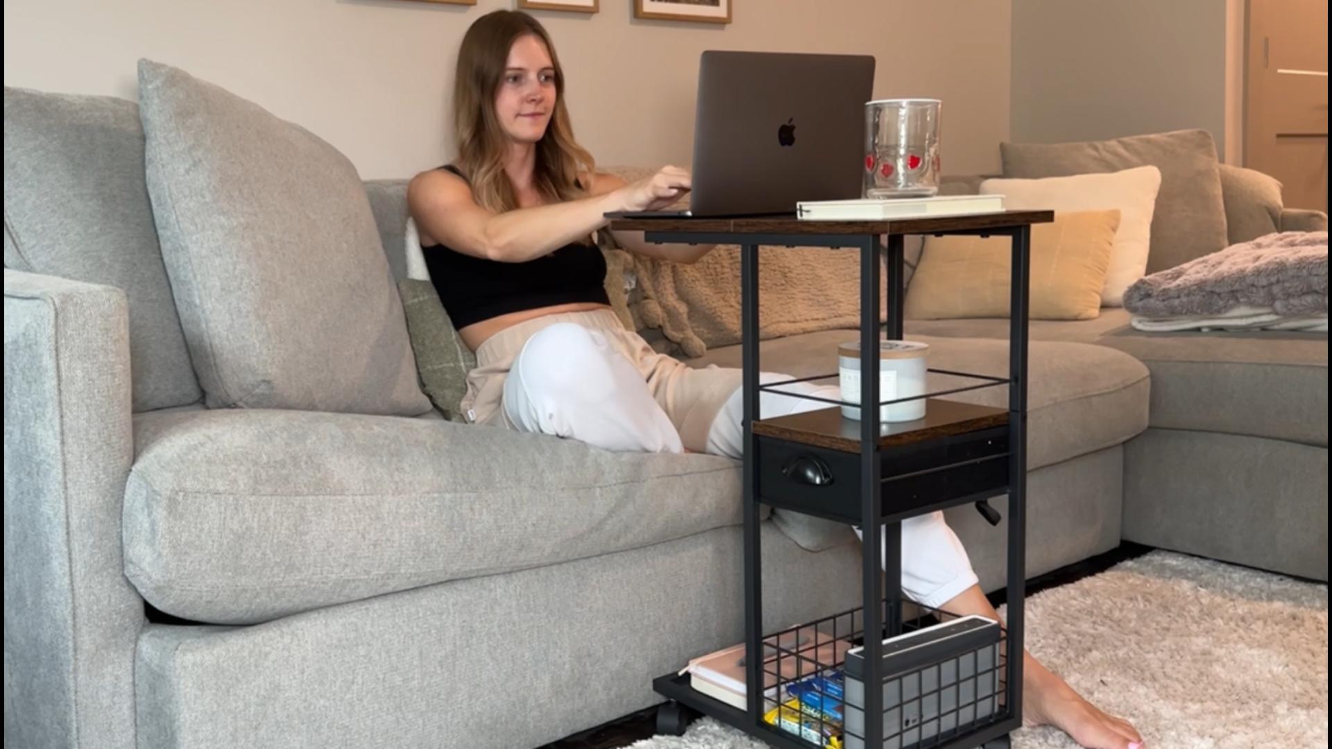 Watch Real User Review & Video Showcase& C-Shaped End Table on Amazon Live