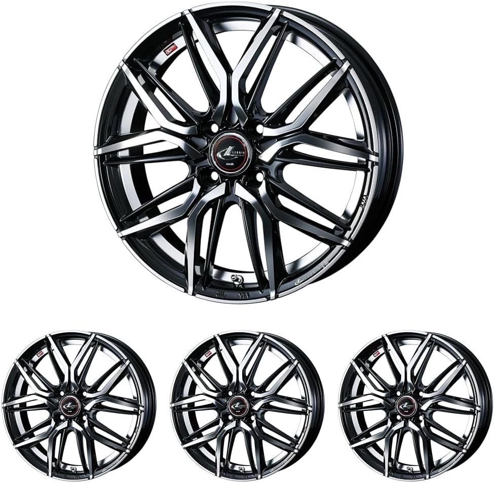 Amazon.co.jp: Weds LEONIS LM 17インチ 5H PCD100 6.5J +42 PBMC 【0041101】 (× 4) : 車＆バイク