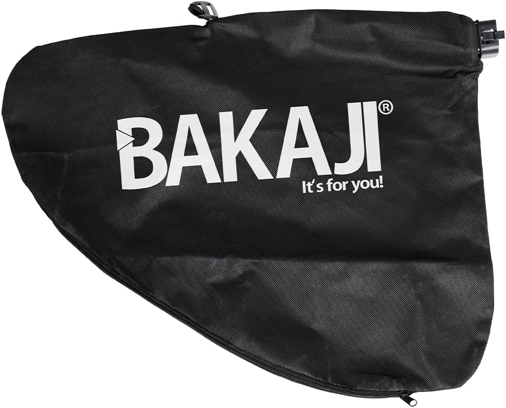 BAKAJI Sacco per Soffiatore Foglie in Tessuto Extra Resistente Nero ...