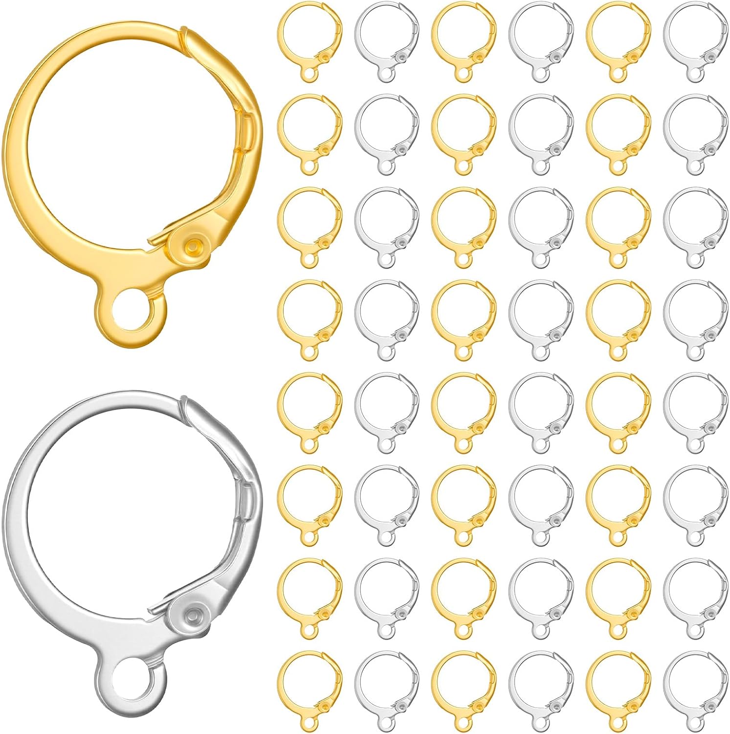Amazon.com: 200 Pcs Lever Back Earring Wires, French Earring Hooks ...